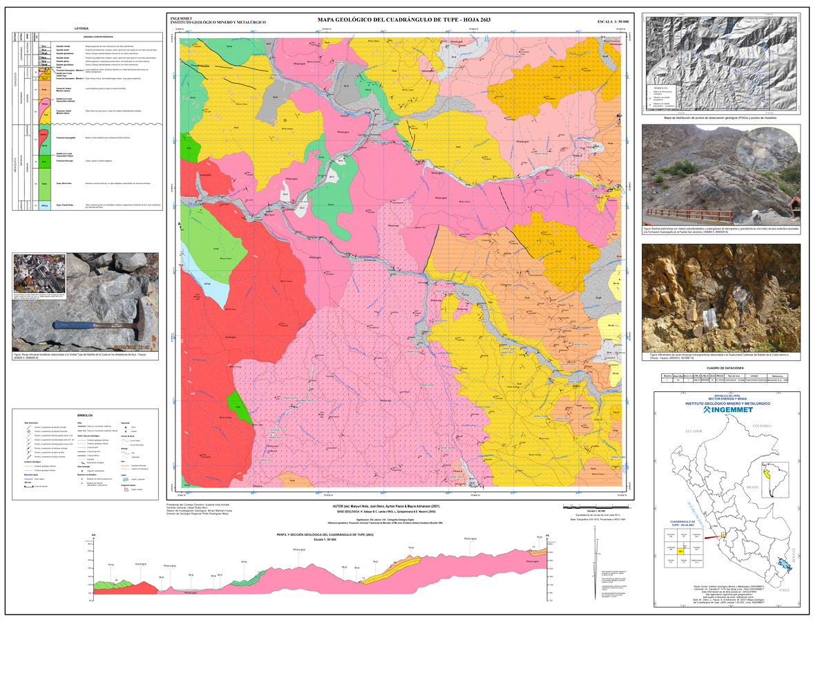 26l3 2021 - Mapa geológico de Perú