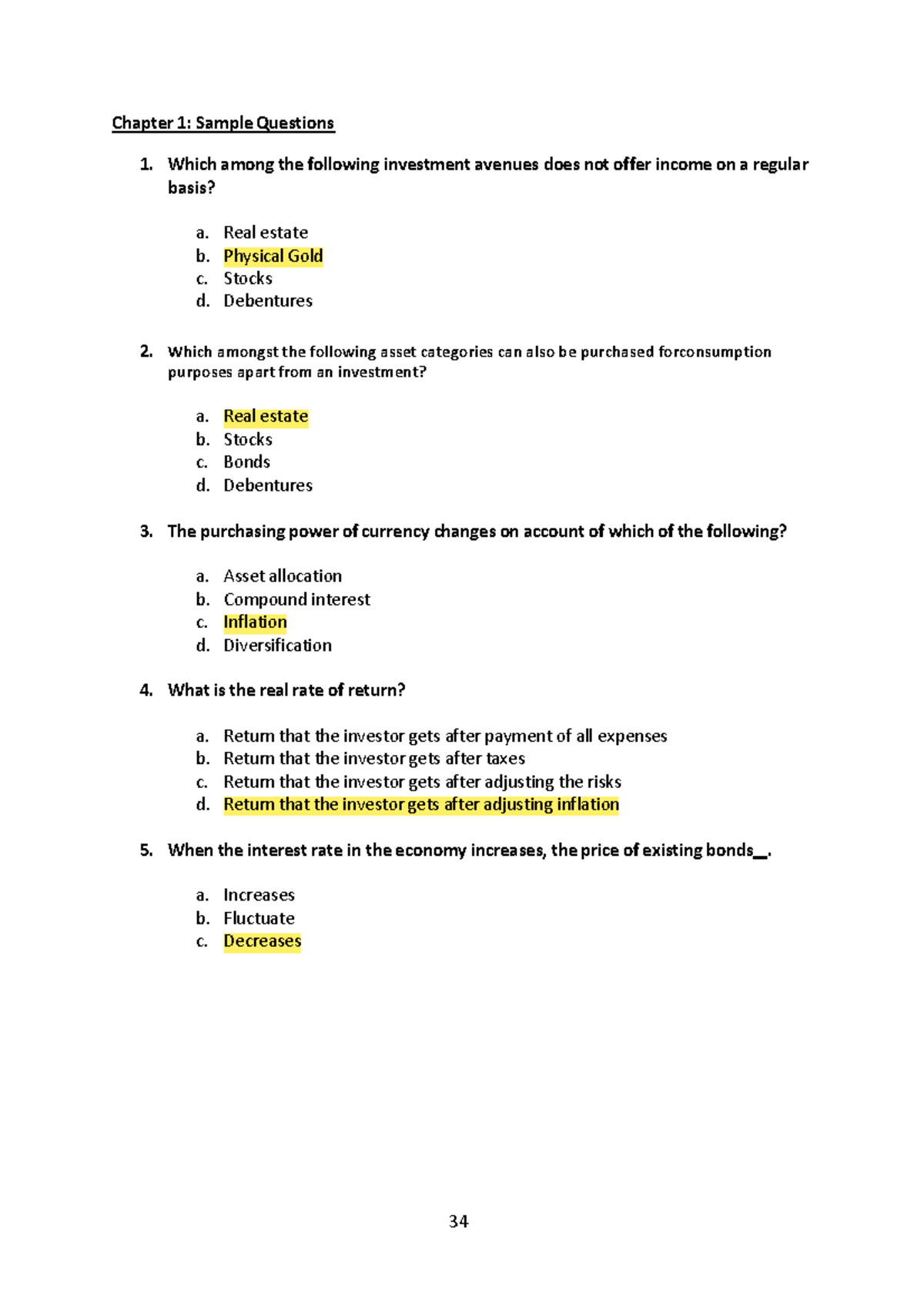 NISM Sample ques - Which among the following investment avenues does ...