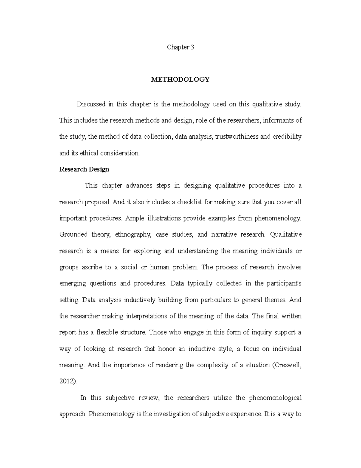 Chapter 3 - content - Chapter 3 METHODOLOGY Discussed in this chapter ...