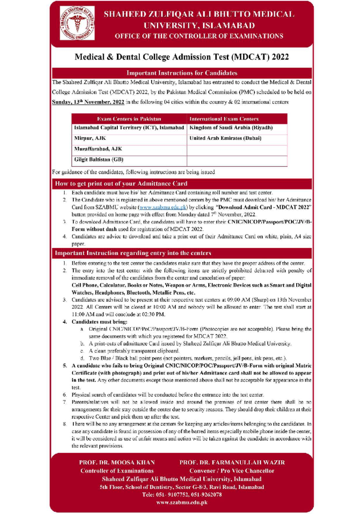 Szabmu, Notification - Summary Contract law - STATEMENT SHAHEED ...