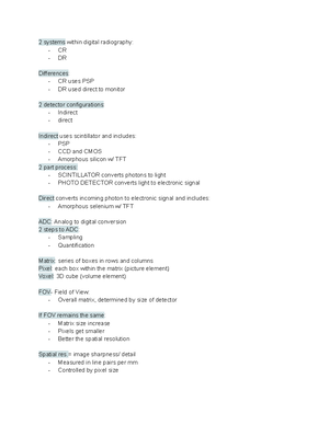 Outline Ch 28 - Chapter 28 main points - Principles of Radiographic ...