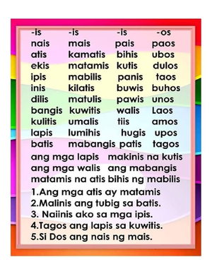 Ordinal NOS ENG-TAG - Ordinal Numbers Simbo lo English Filipino 1st ...