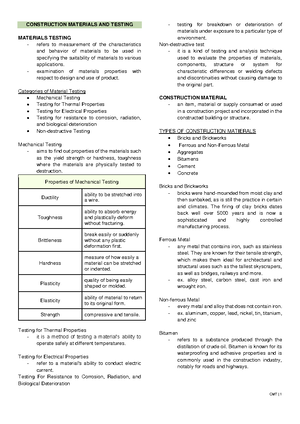 Part-5 - reviewer - Part 5. CONCRETE Learning Outcomes: Classify ...