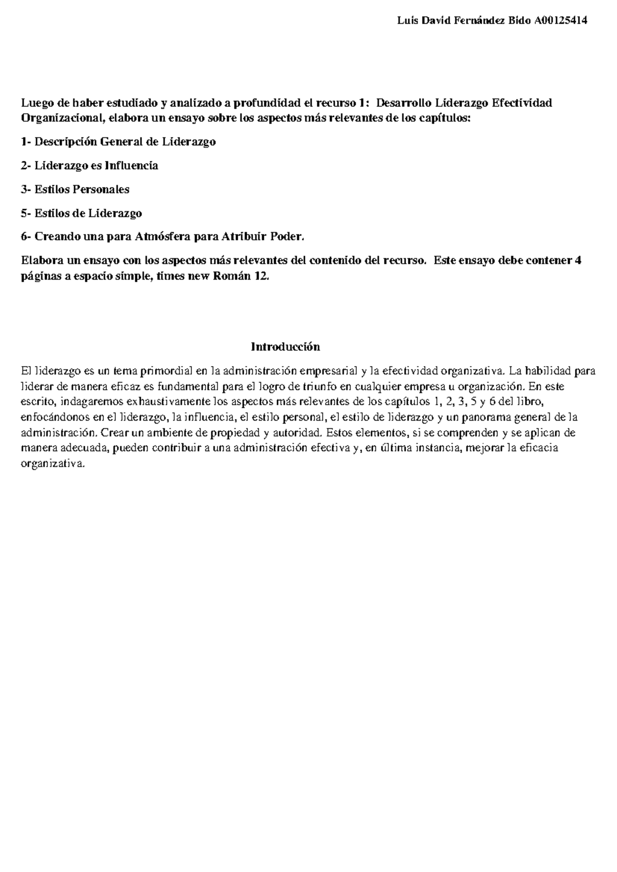 Fernandez Luis- Ensayo - Luego de haber estudiado y analizado a ...
