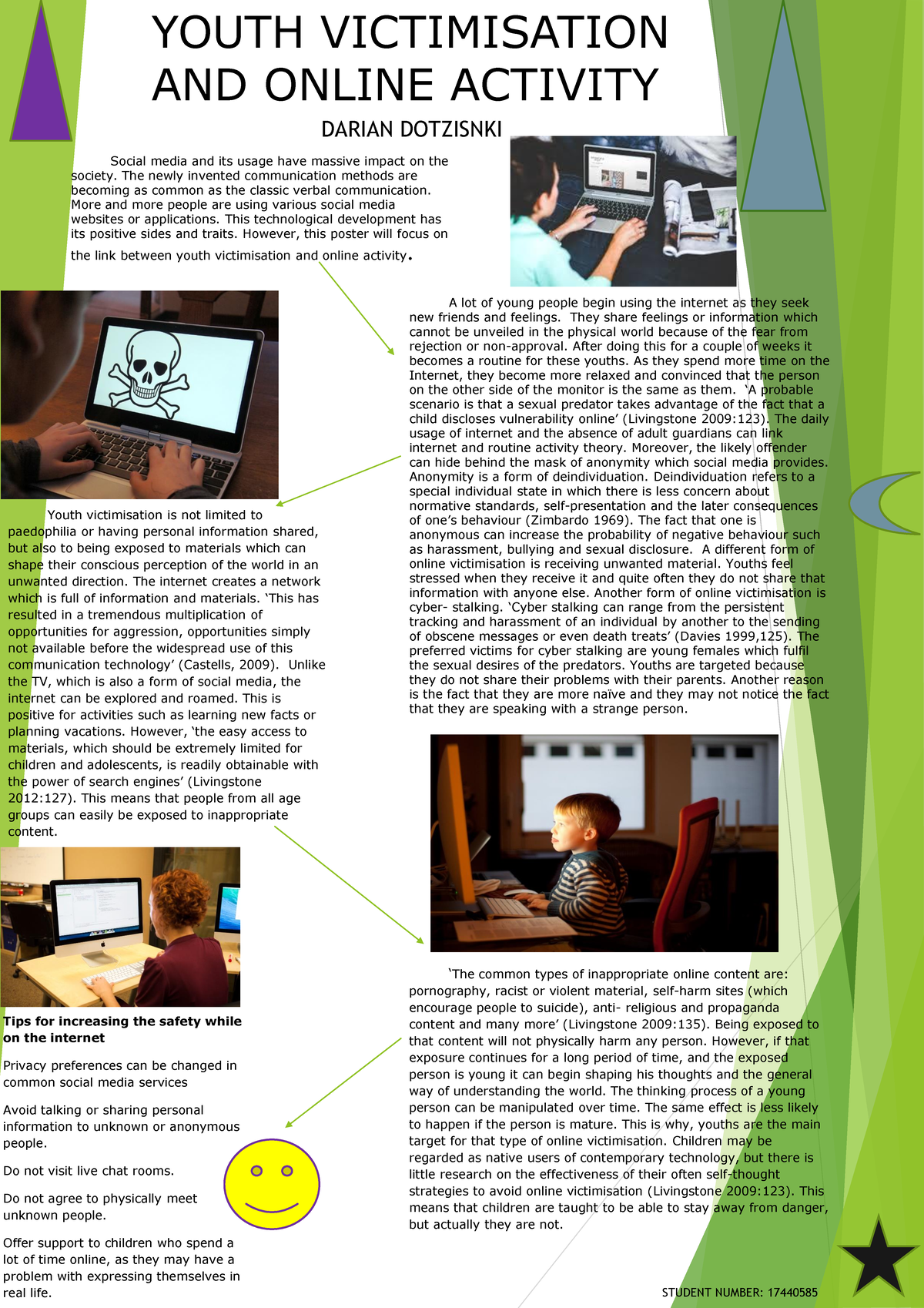 A3 Poster - YOUTH VICTIMISATION AND ONLINE ACTIVITY DARIAN DOTZISNKI ...