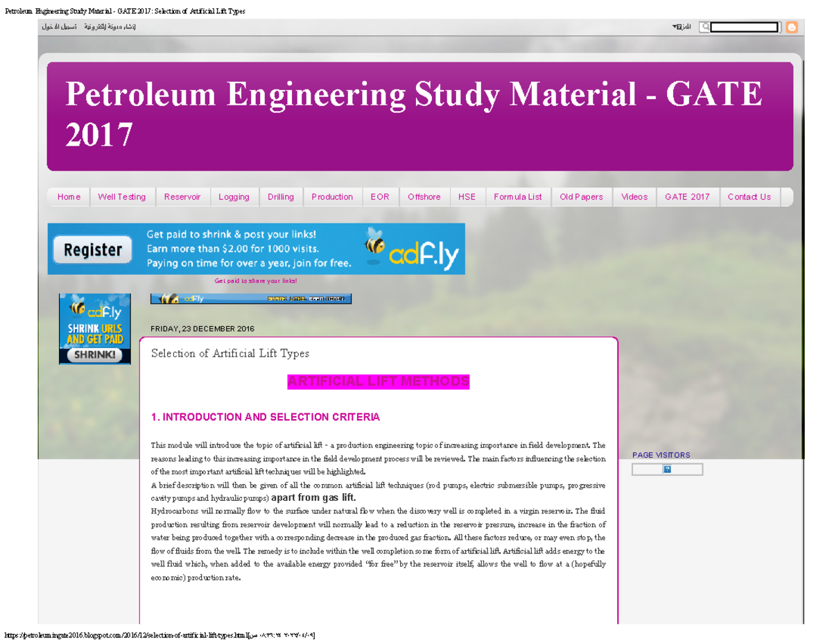 3333 - Petroleum Engineering Study Material - GATE 2017 Home Well ...