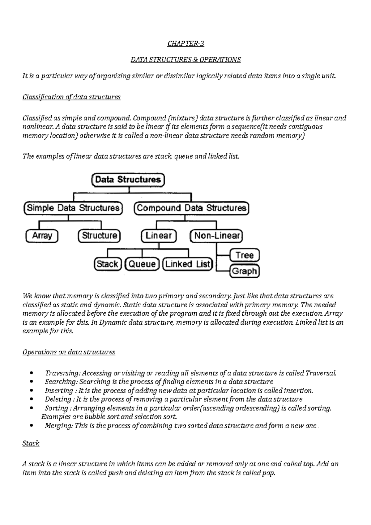 PLUS TWO CS-3 - Computer science -Small brief lecture notes by Daly ...