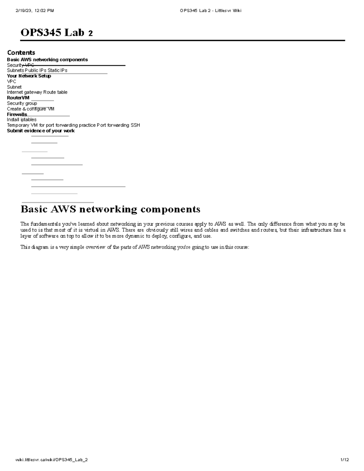 Lab2 - Winter 2023 labs and assignment - 2/19/23, 12:02 PM OPS345 Lab 2 - Littlesvr Wiki - Studocu