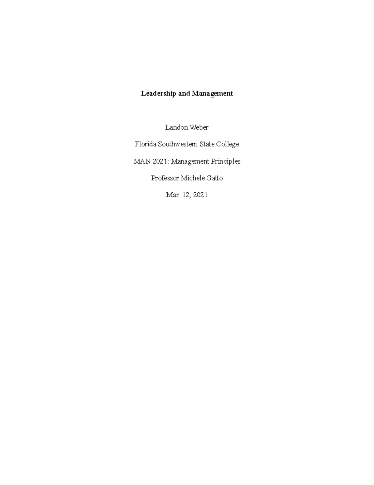 Human Resource Managment and Diversity - Leadership and Management ...