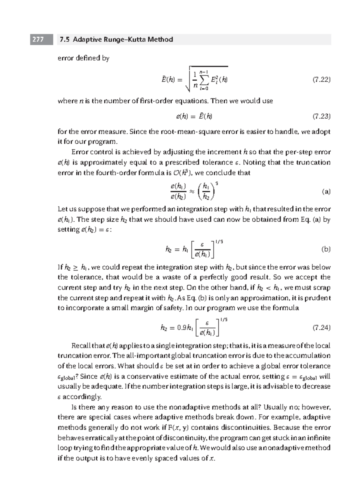 Numerical Method with Python-96 - 277 7 Adaptive Runge–Kutta Method ...