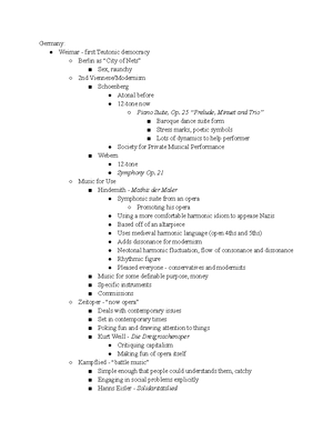 Notes 10 16 - Prof. Joy Calico - Sibelius and Britten get their own ...