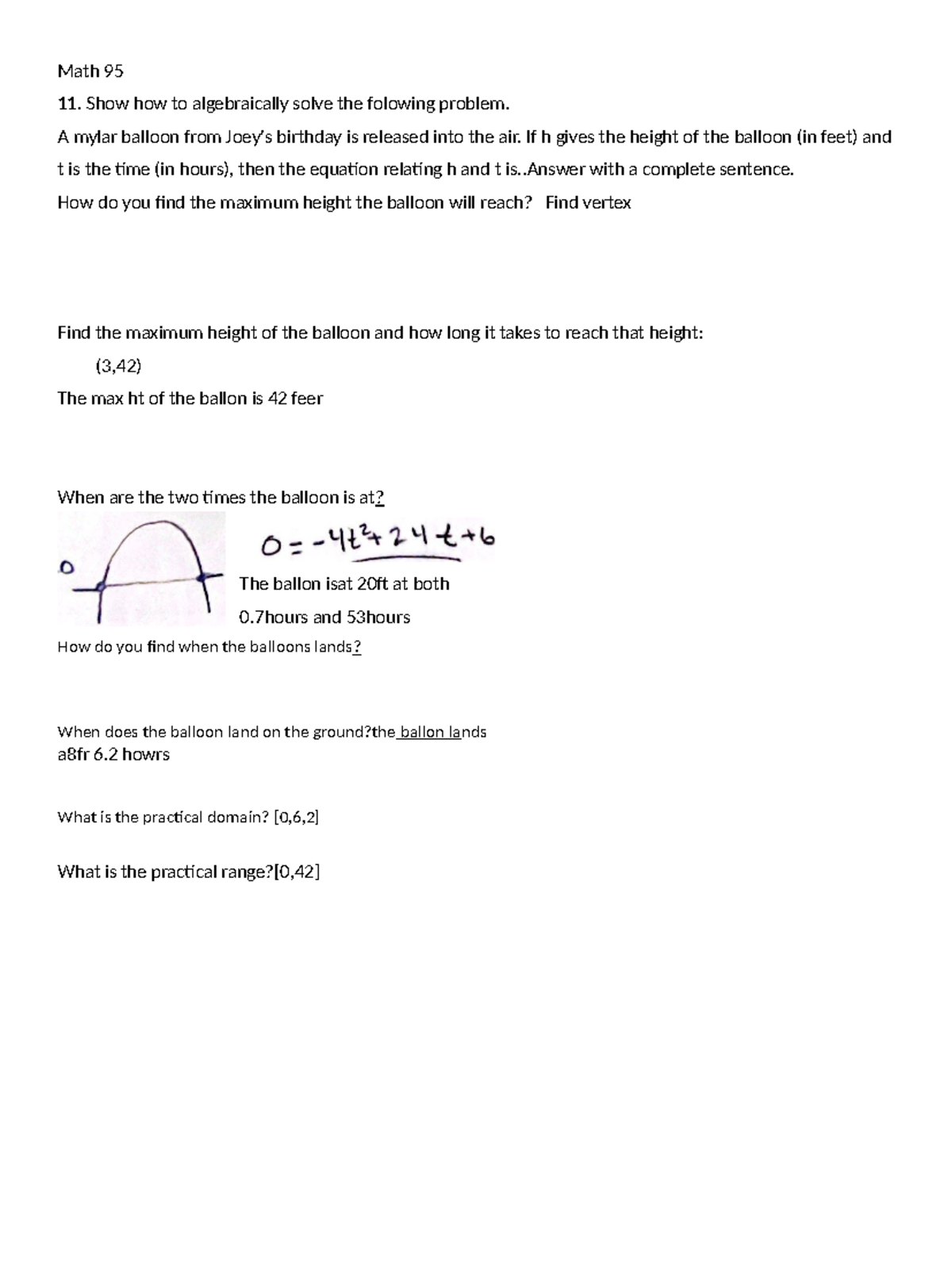 Cam Scanner 03-17-202 - Math 95 11. Show how to algebraically solve the ...
