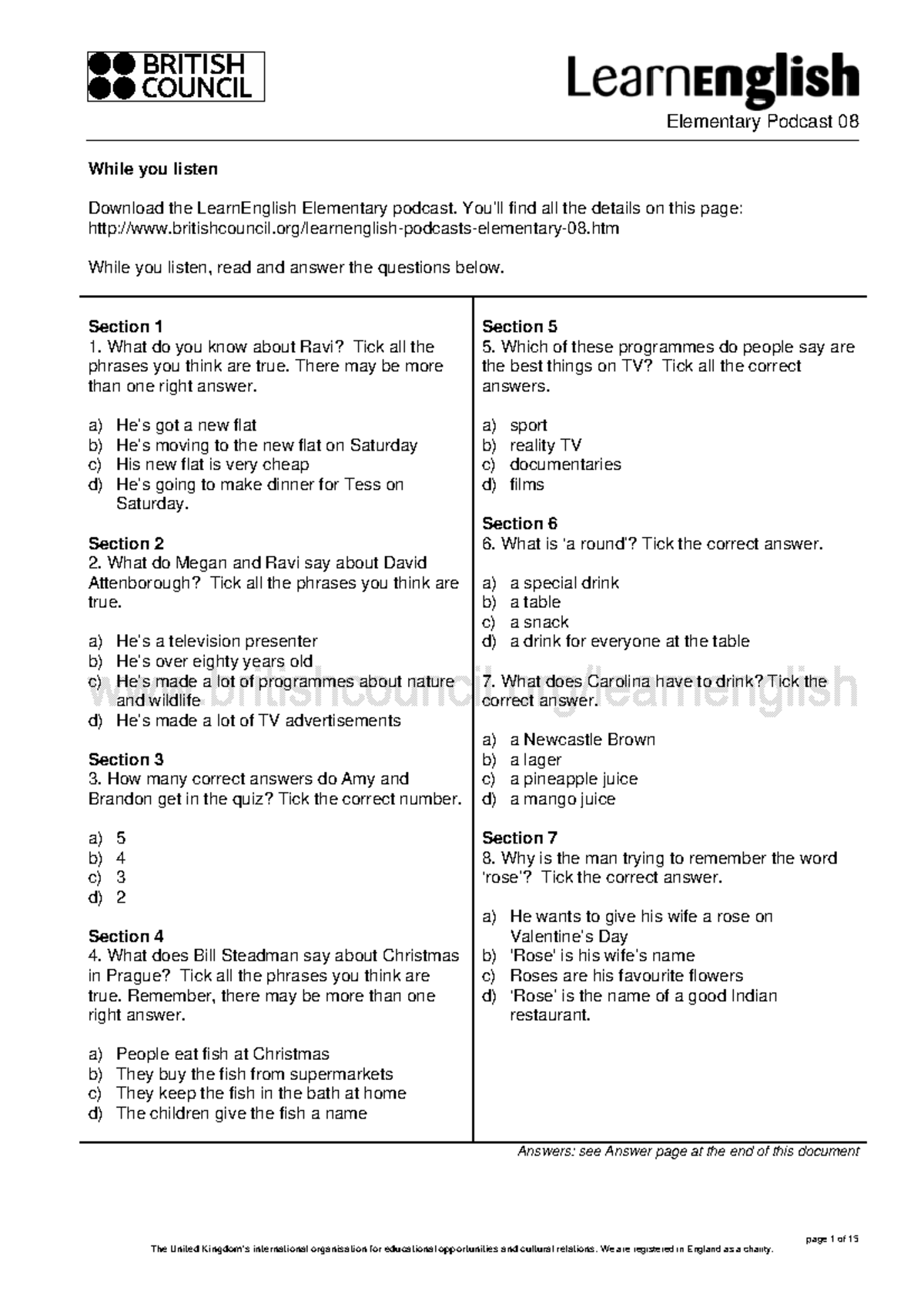 Podcast 08 Support - fwfw - page 1 of 15 While you listen Download the ...