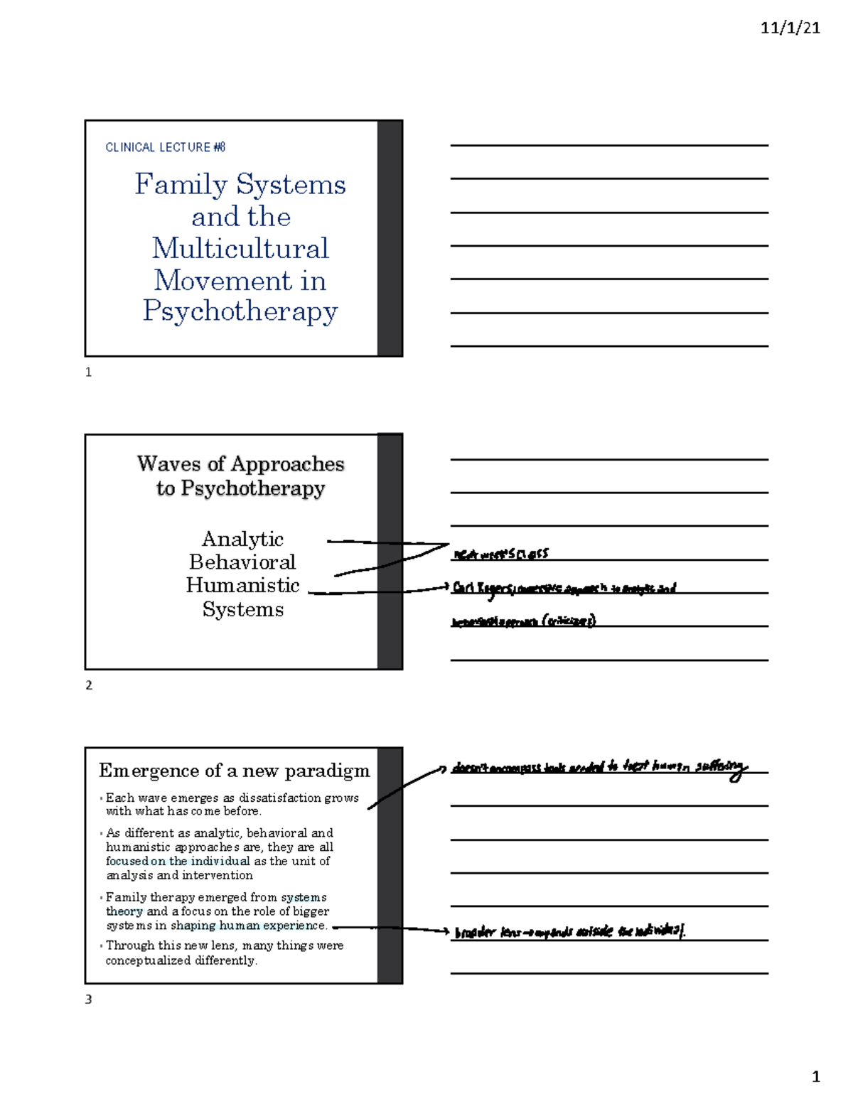 2021-11-01 Intro CLIN & SCH PSY - Family Systems and the Multicultural ...
