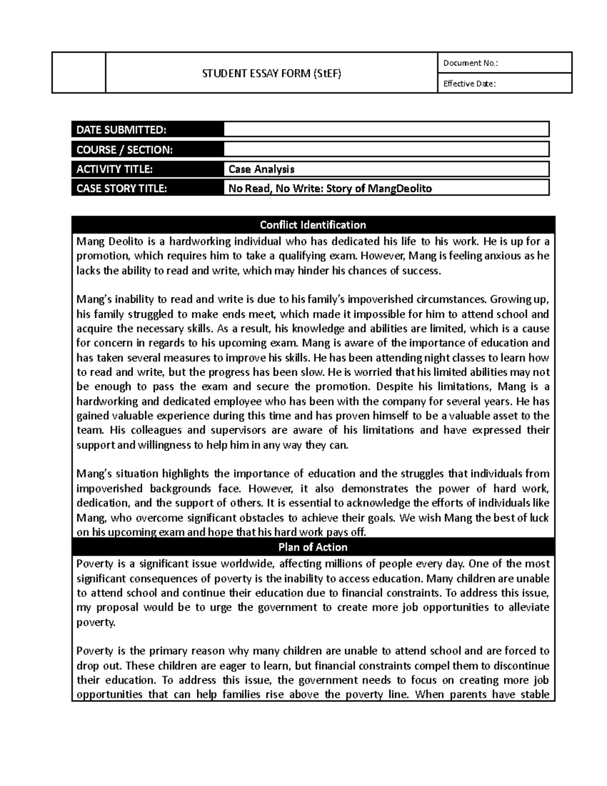 CWTS102-E2 - Good Luck to those that find this - STUDENT ESSAY FORM ...