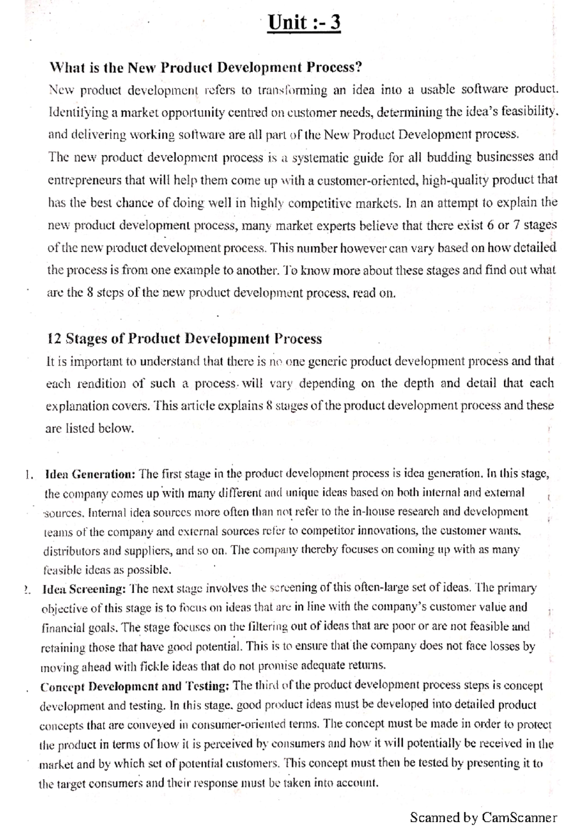 Unit 3 fundamental of marketing - Bachelors's in Computer Application - Studocu