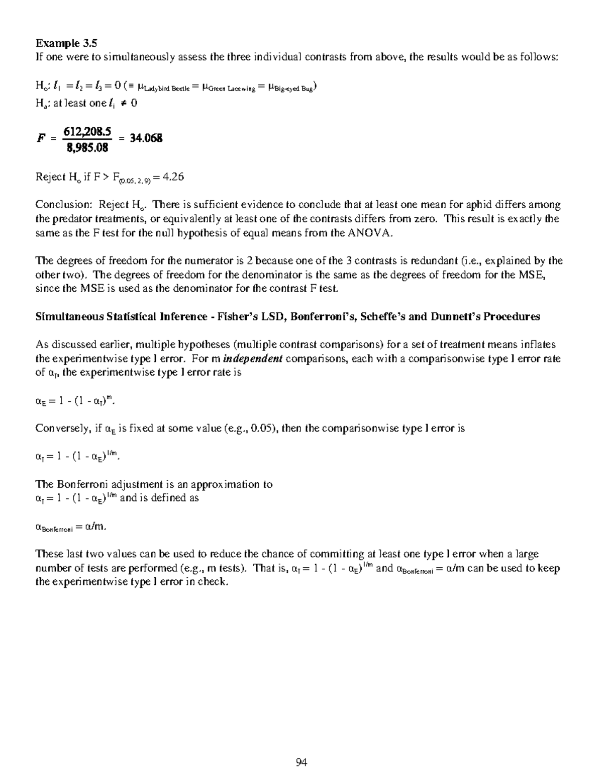 Lecture 8(1) - Contrast - Example 3. If one were to simultaneously ...