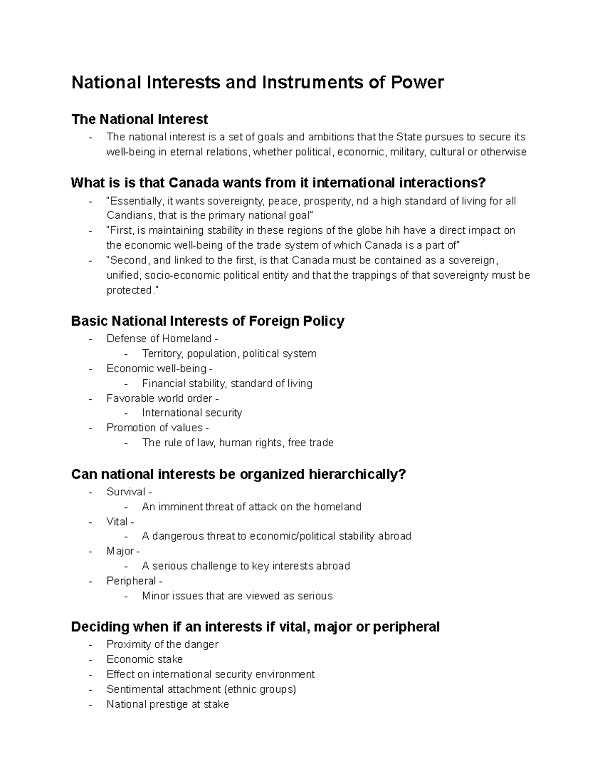 9 25 - national interests and instruments of power - Google Docs ...