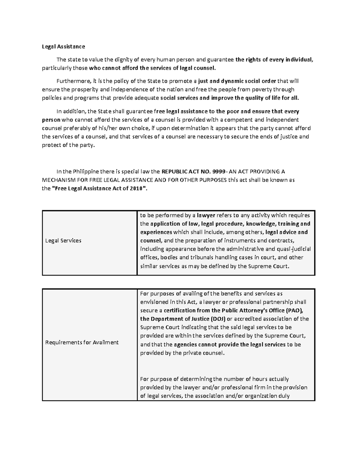 Legal Rights - Human Rights and Governance - La Salle - Dasma - Studocu