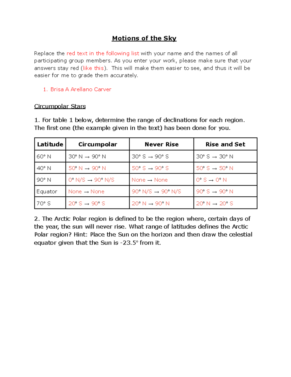 Motions of the Sky Summer - Motions of the Sky Replace the red text in ...