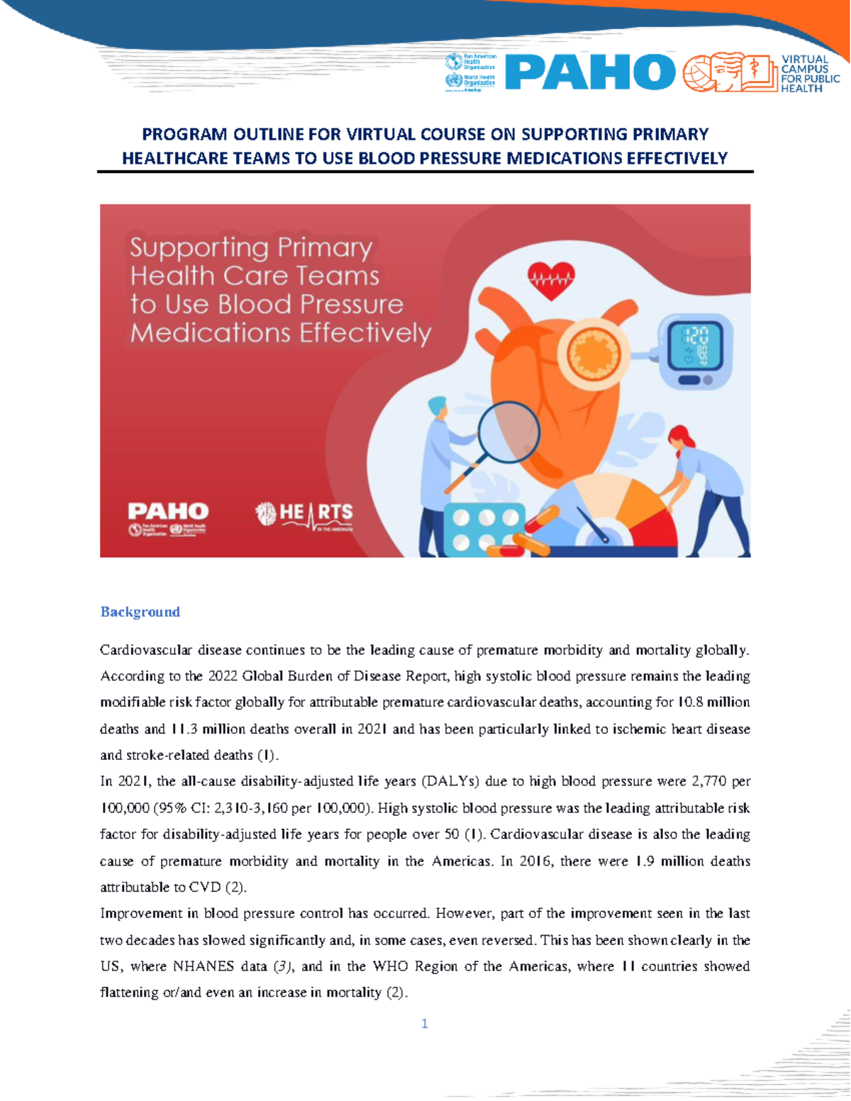 Course program overview - Using BP protocol medications effectively ...