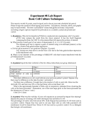 [Solved] You are setting up plates for transfection You begin with 1 ...
