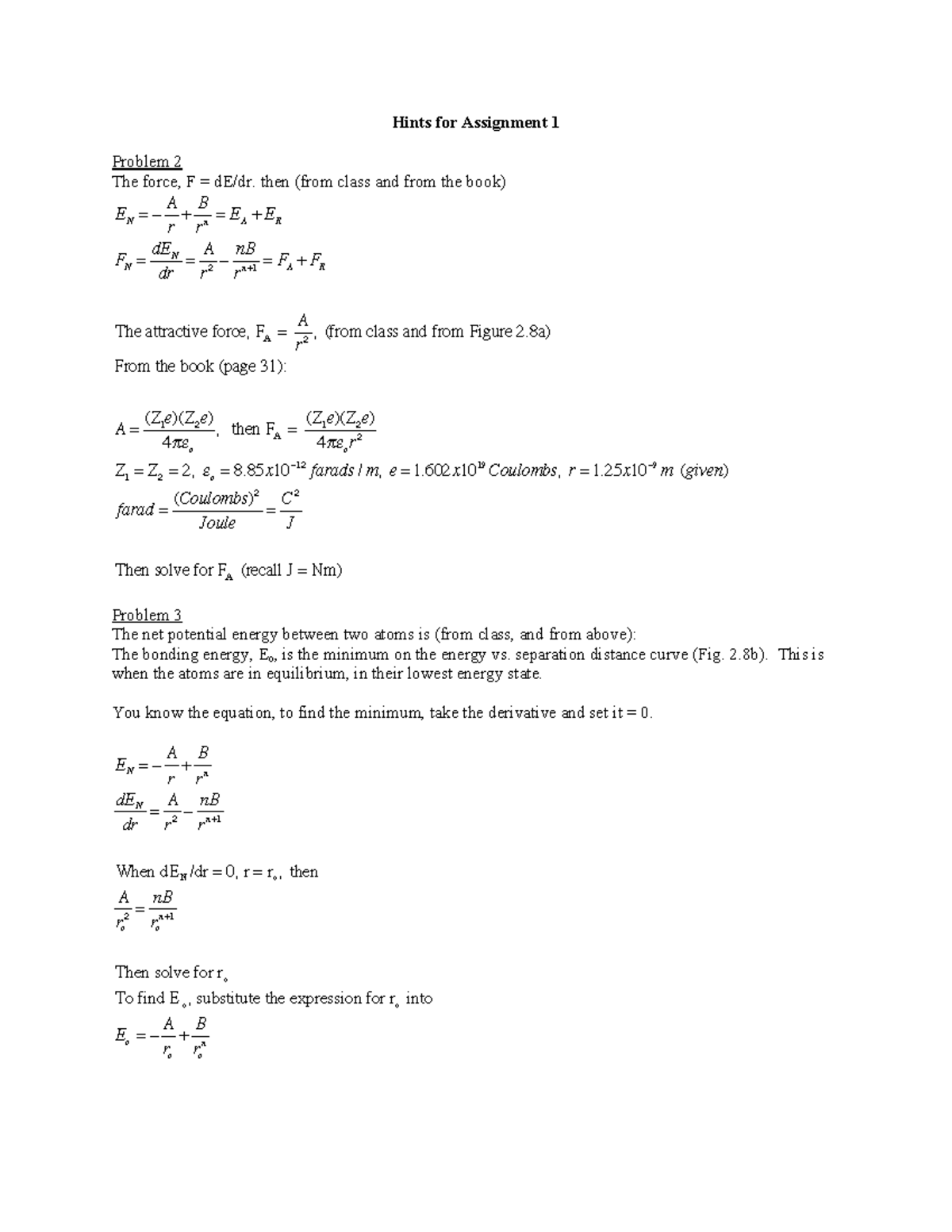 Hints For Assignment 1 Nil Nil Nil Nil Nil Nil Nil Nil Nil Nil Nil Nil Nil Nil Nil Nil Nil Nil 