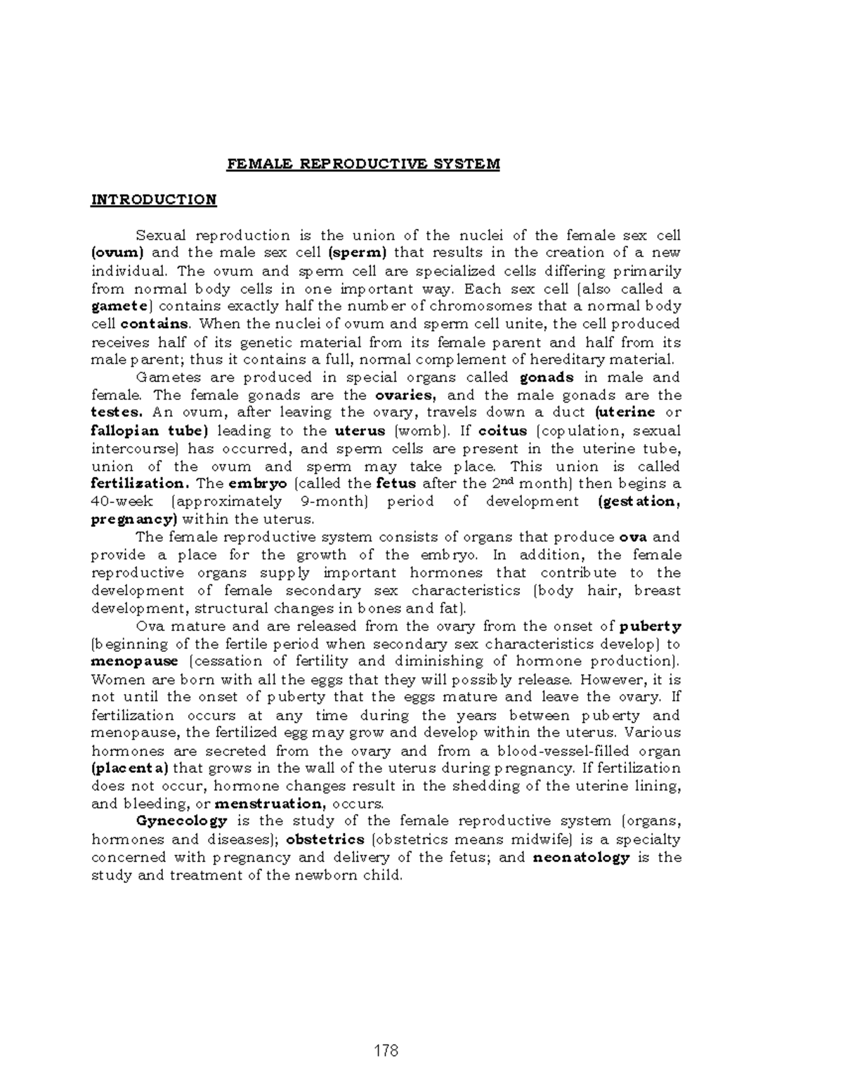 Anatomy Physiology Female reproductive system - FEMALE REPRODUCTIVE ...