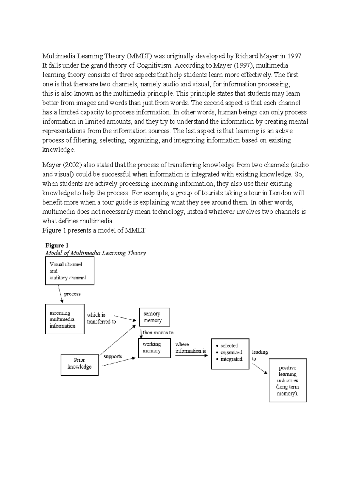 Richard Mayer 12 principles - Multimedia Learning Theory (MMLT) was ...