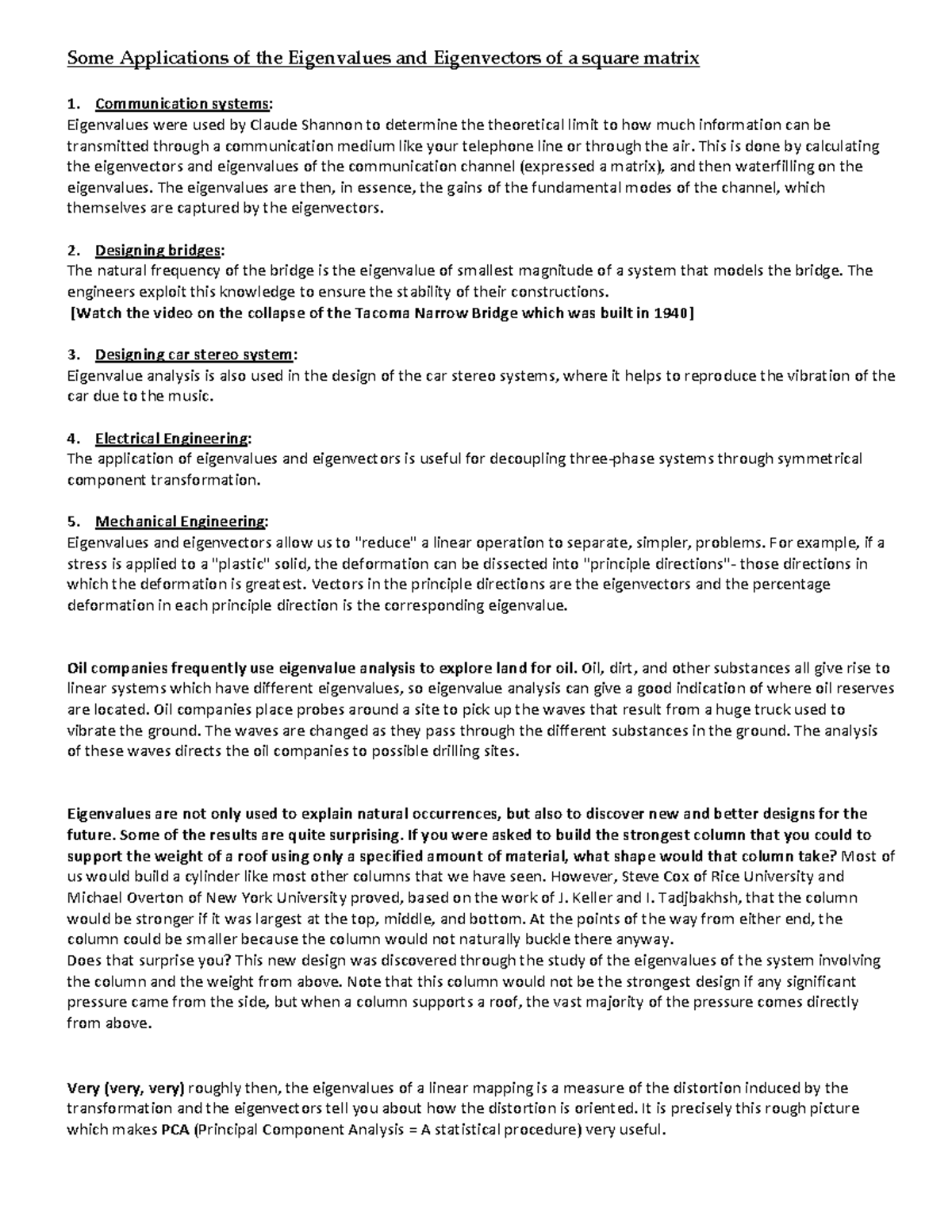 Power Method This is applications of Power Method - Some Applications ...