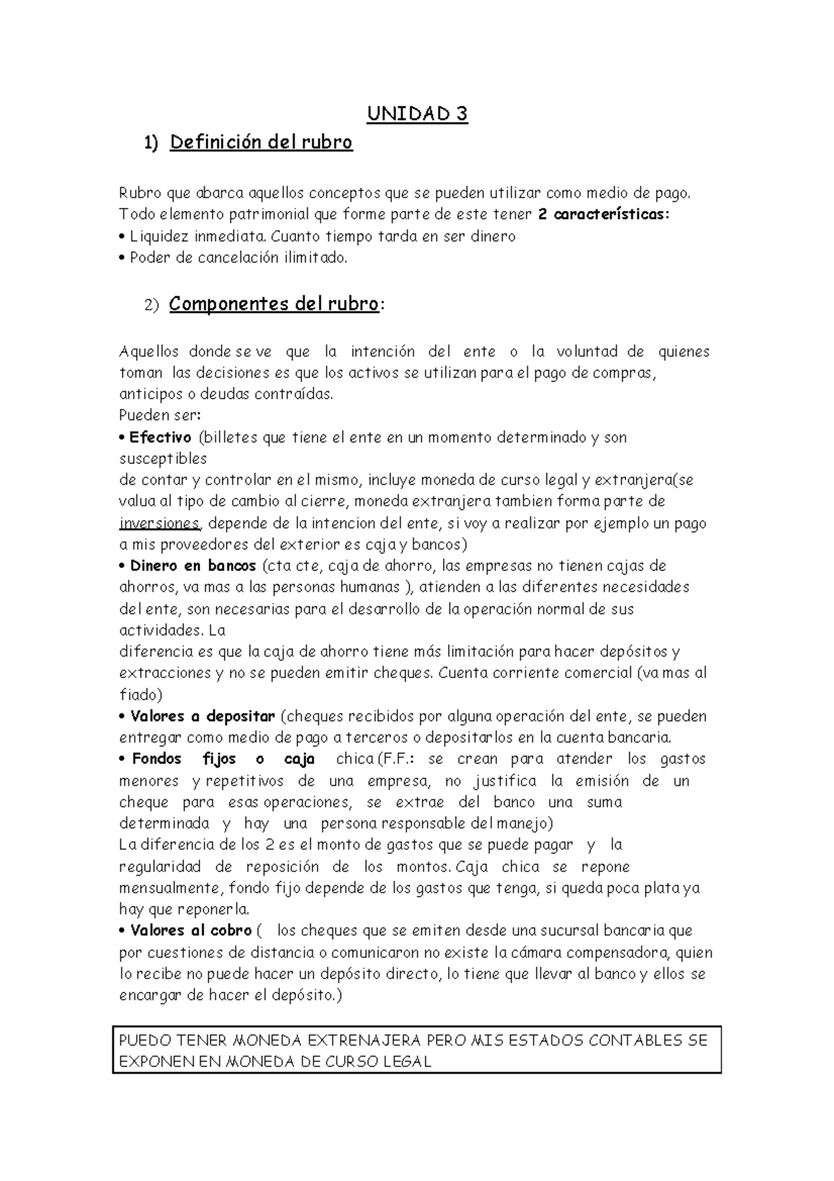 Unidad 3 - UNIDAD 3 1) Definición del rubro Rubro que abarca aquellos ...