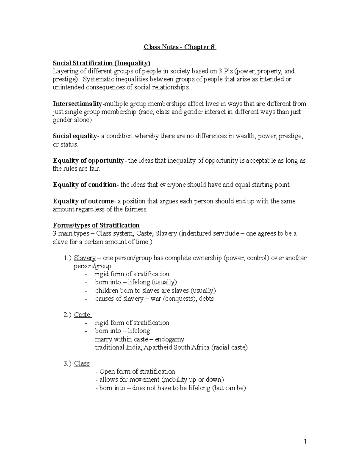 Online ch8 Strat - Smart notes from class - Class Notes - Chapter 8 ...