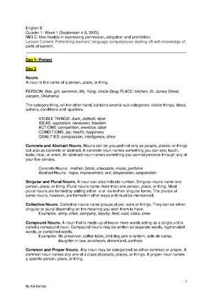 English 9-Q1-WEEK2 - Modular - 1 English 9 Quarter 1 - Week 2 ...