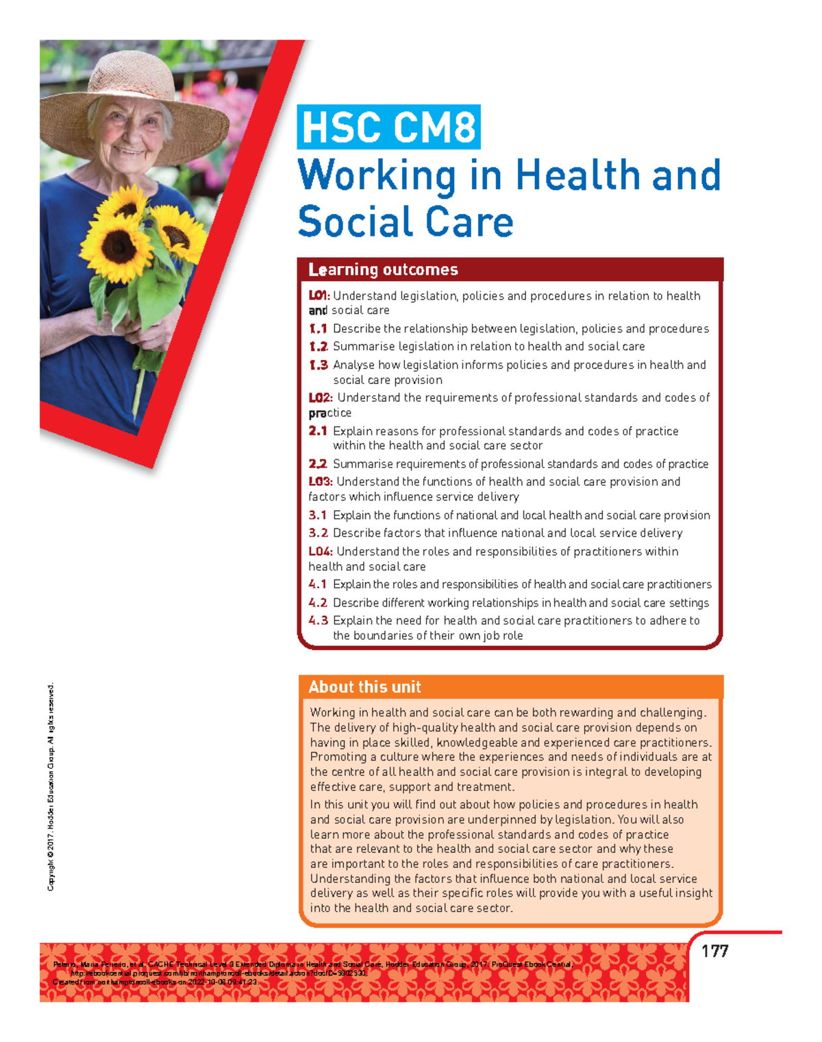 Wihsc - textbook - HSC CM Working in Health and Social Care Working in ...