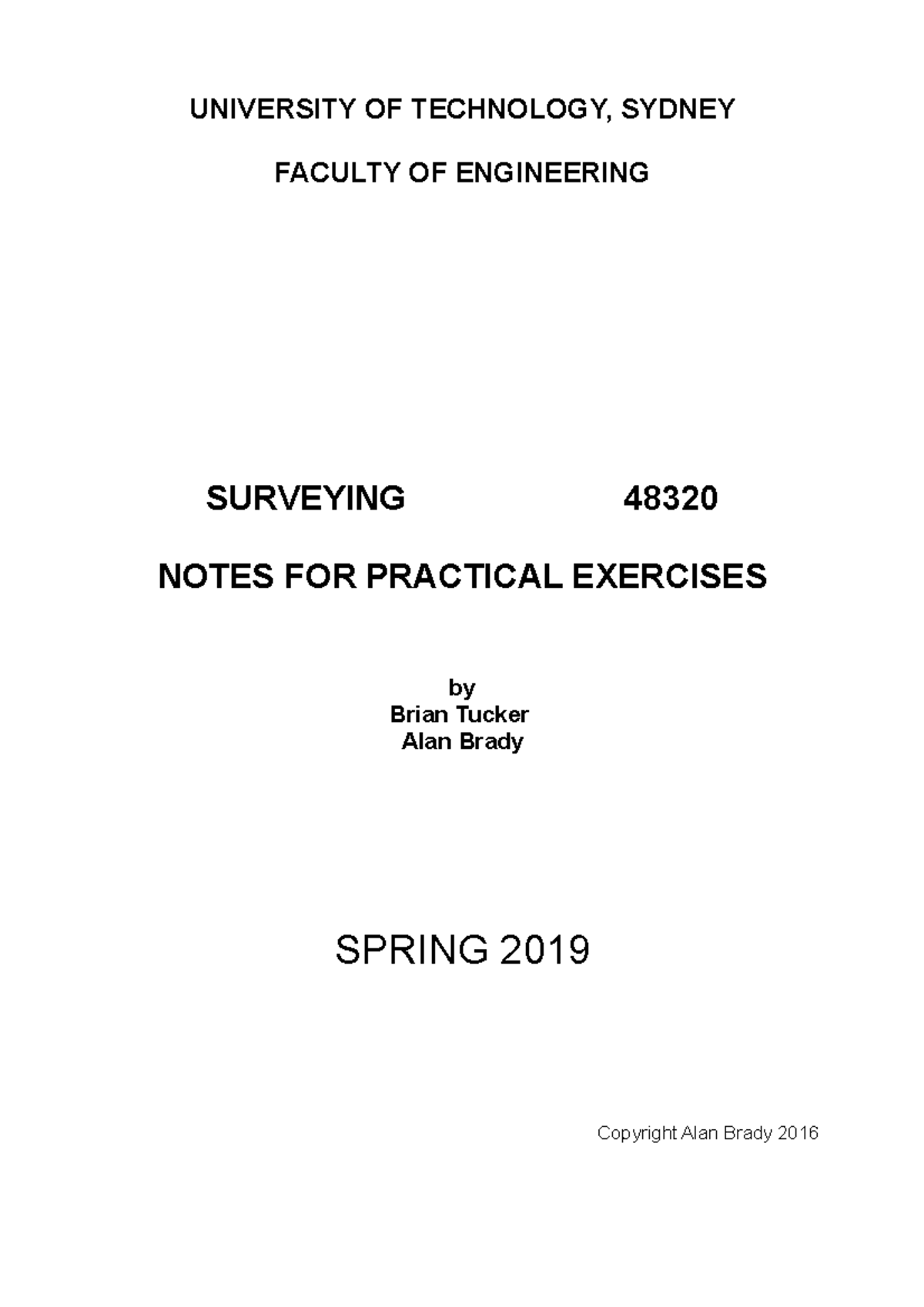 Practice instruction on campus for levelling and traversing ...