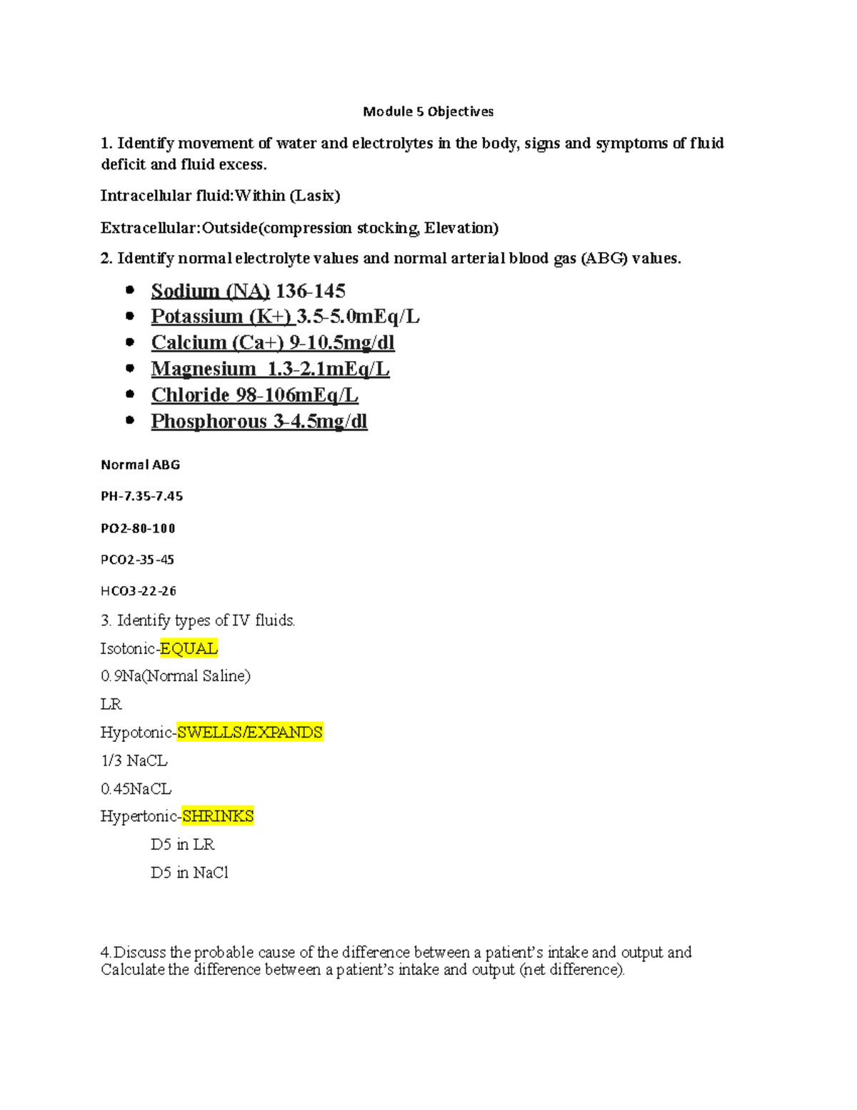 Module 5 Objectives:Fundamentals - Module 5 Objectives 1. Identify ...