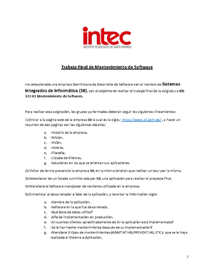 Documento Visión y Alcance - Documento Visión y Alcance Un documento de ...