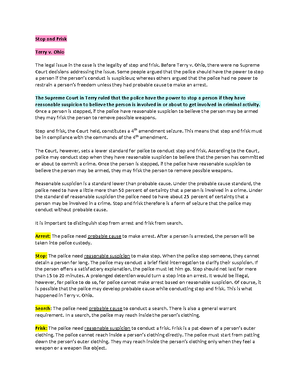 LAW 203 Unit 5 Plain View Doctrine - The plain view doctrine Arizona v ...