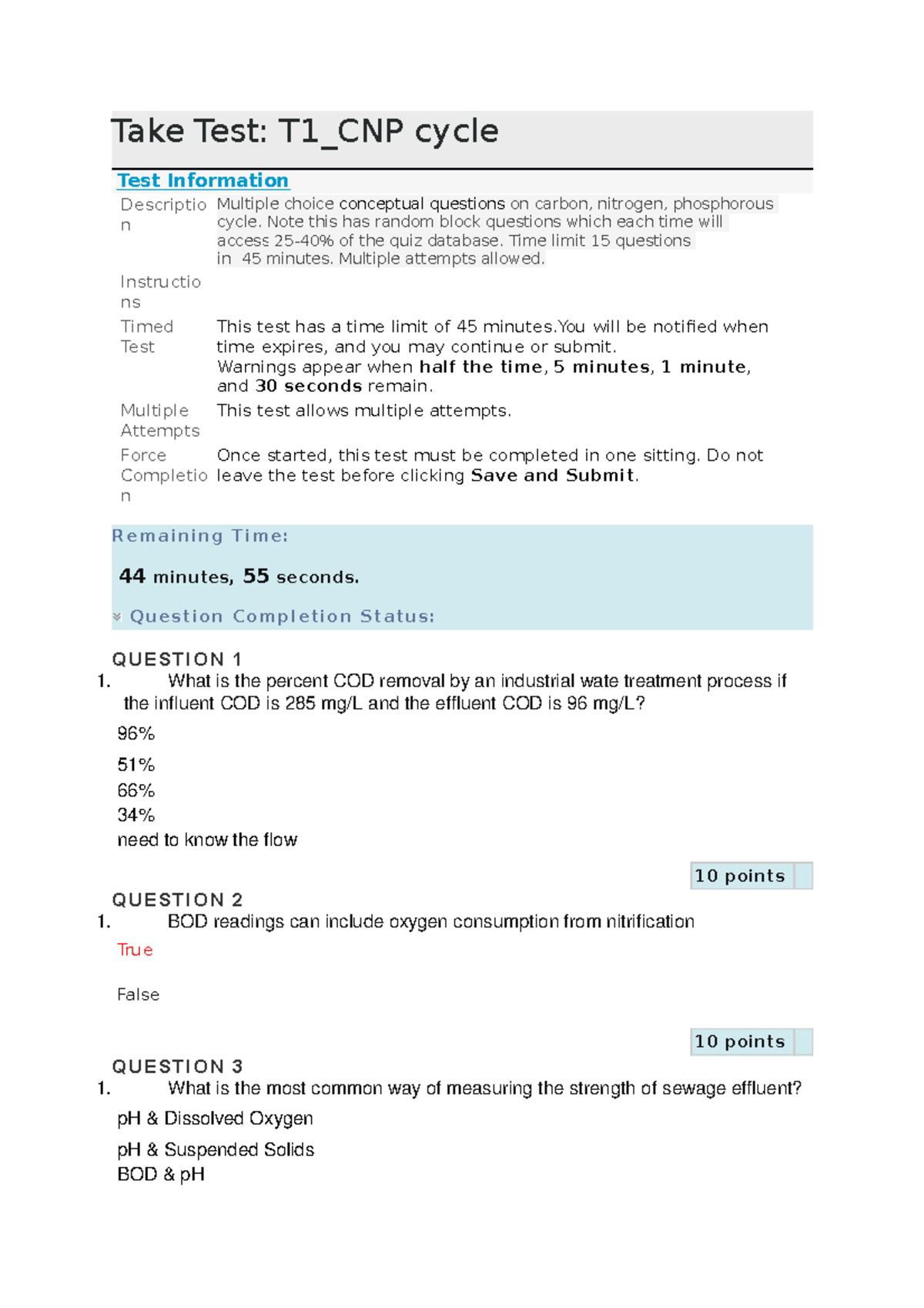 QUIZ - Take Test: T1_CNP cycle Test Information Descriptio Multiple ...