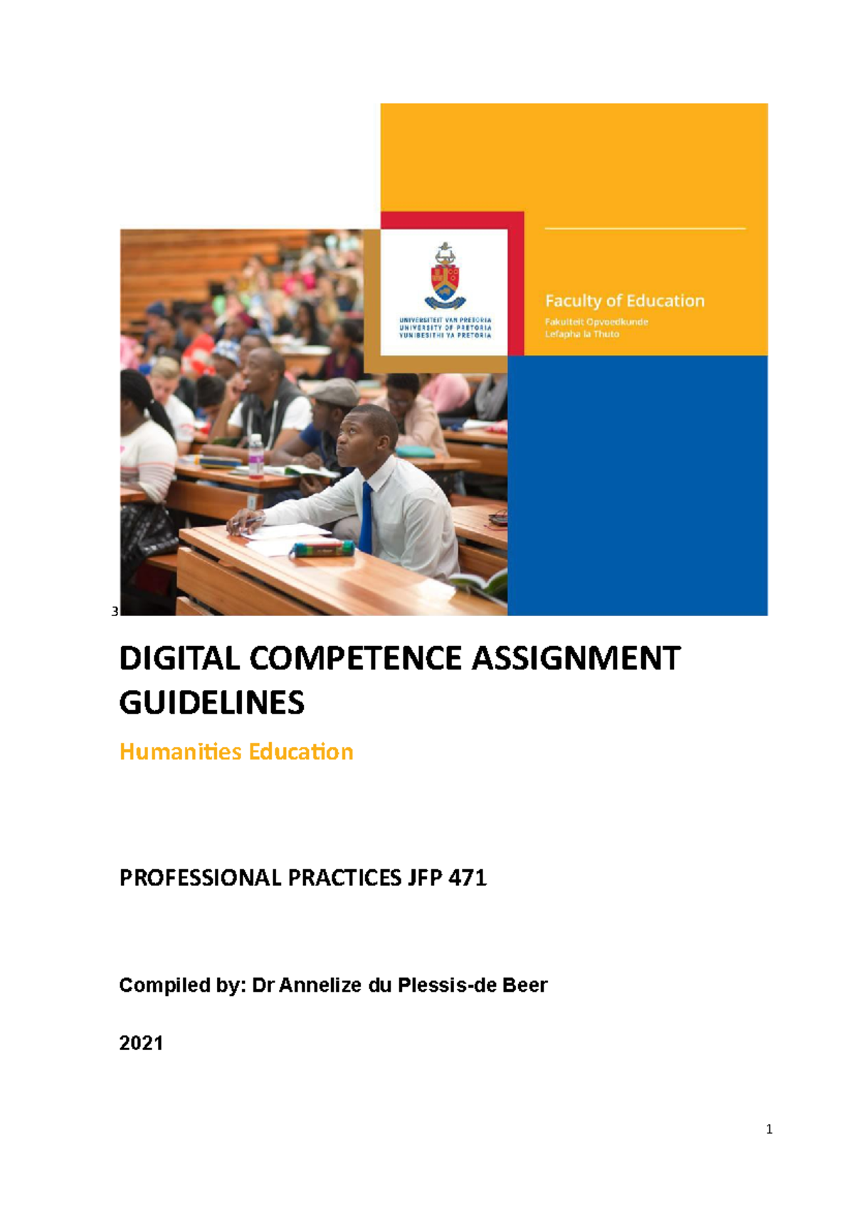 Digital Competence Assignment Guidelines 2021 - 3 DIGITAL COMPETENCE ...