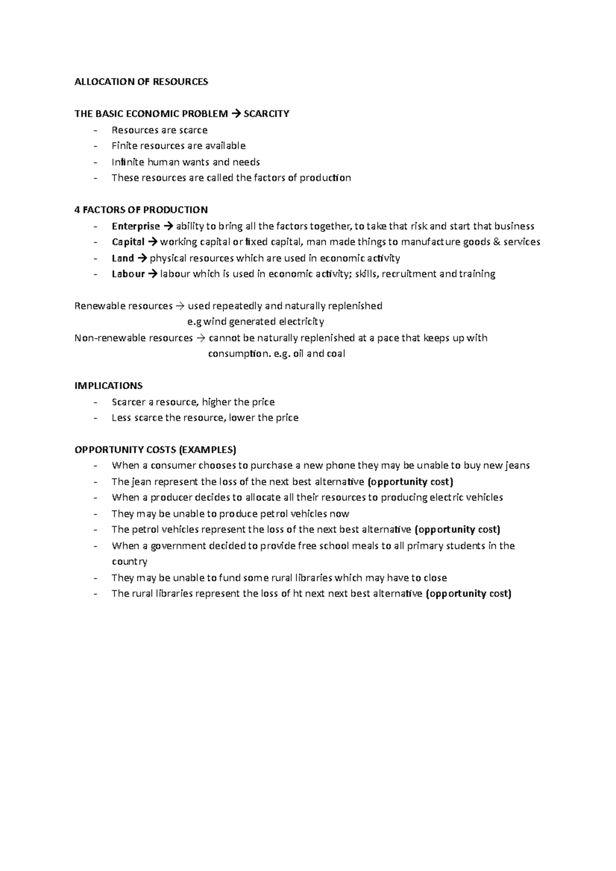 Allocation OF Rescources - ALLOCATION OF RESOURCES THE BASIC ECONOMIC ...