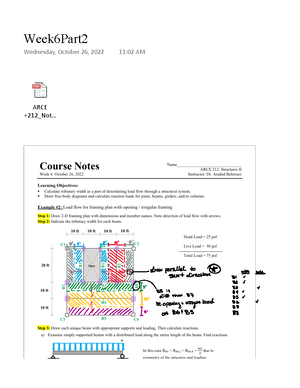 Cal Poly ARCE 315 Intro to Structural Design Notes - ARCE 315 Notes I ...