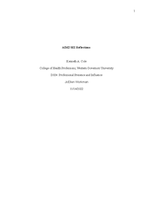 D024 draft 1 - D024 - WGU - Studocu