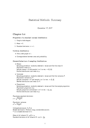 Probability Distribution - Summary - MATH 227 - LACC - Studocu
