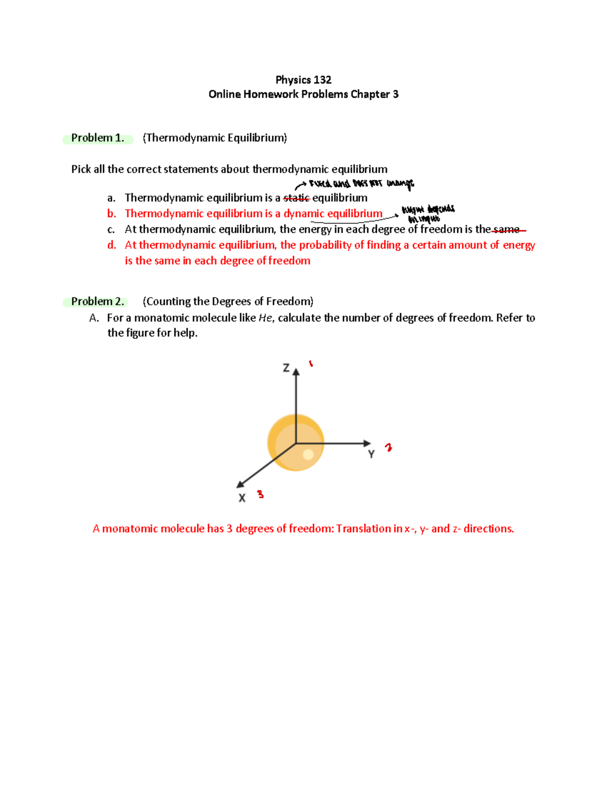 Online HW 3 - Physics 132 Online Homework Problems Chapter 3 Problem 1 ...