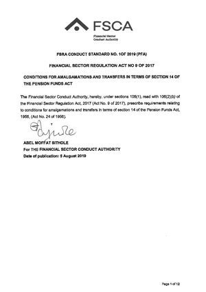 Financial Services Board PF 130 Checklist - Financial Services Board ...