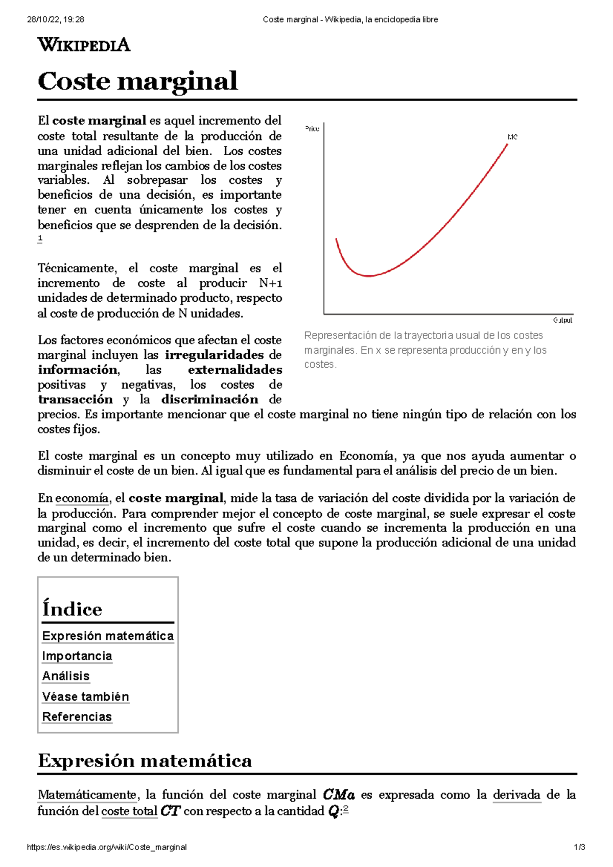 Coste marginal - Estudiante - 28/10/22, 19:28 Coste marginal ...