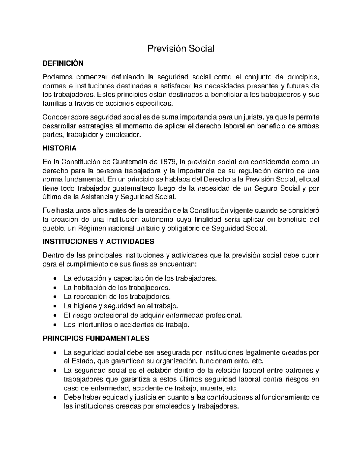 DL. Investigación - Previsión Social - Previsión Social DEFINICIÓN ...