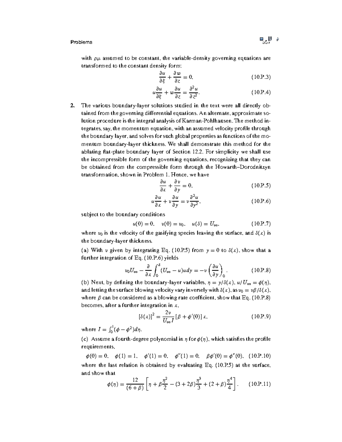 Law C.K. - Combustion physics-CUP (2006 )-97 - Problems 557 with ρμ ...