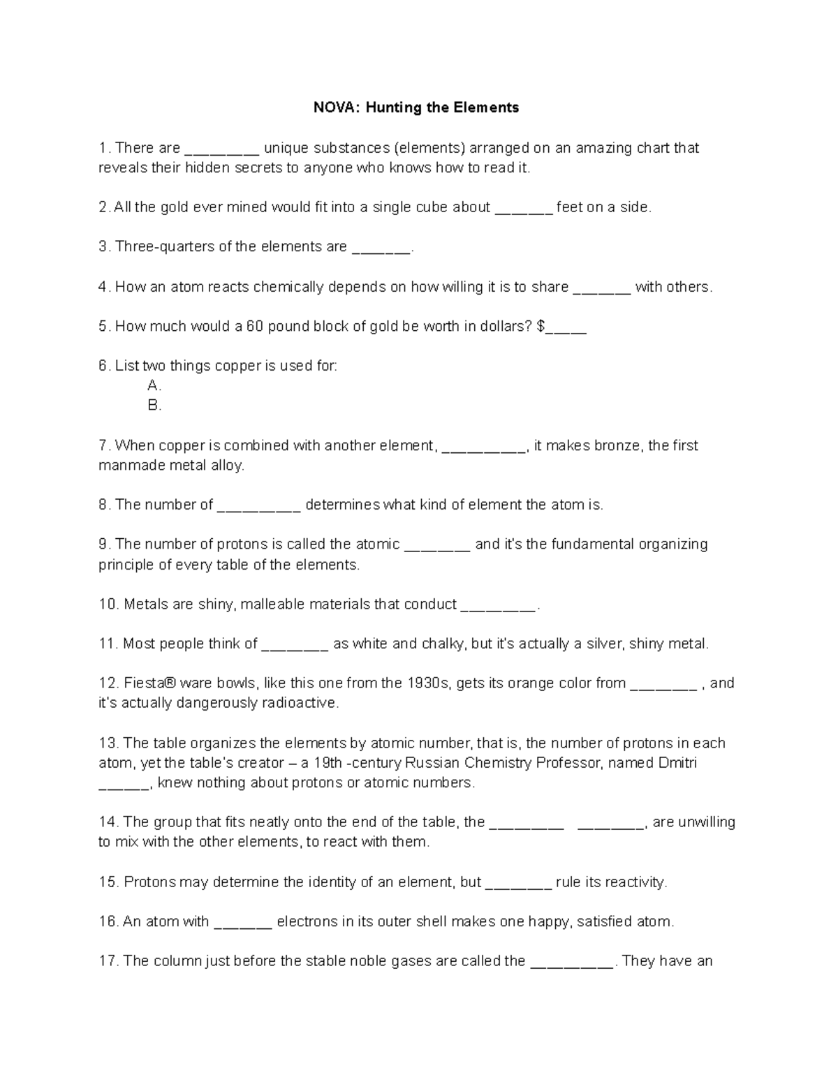 Sean Mulligan - NOVA Hunting the Elements 2022 - NOVA: Hunting the ...